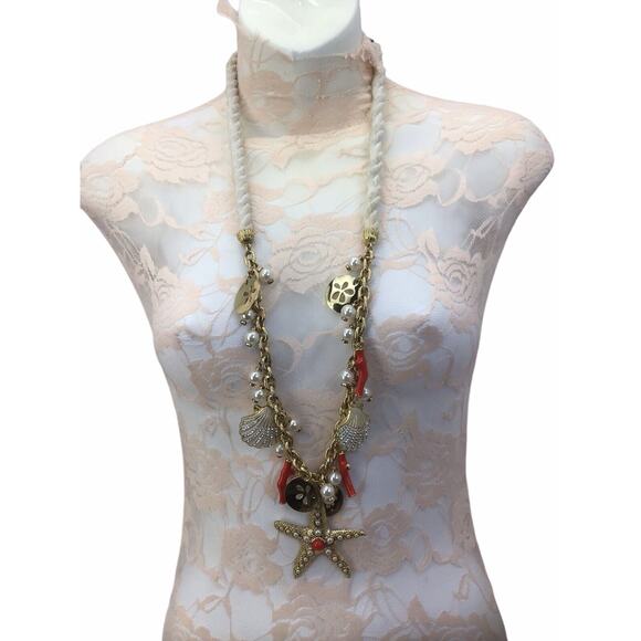 Lilly Pulitzer | Jewelry | Lilly Pulitzer Chowdah Necklace Starfish ...